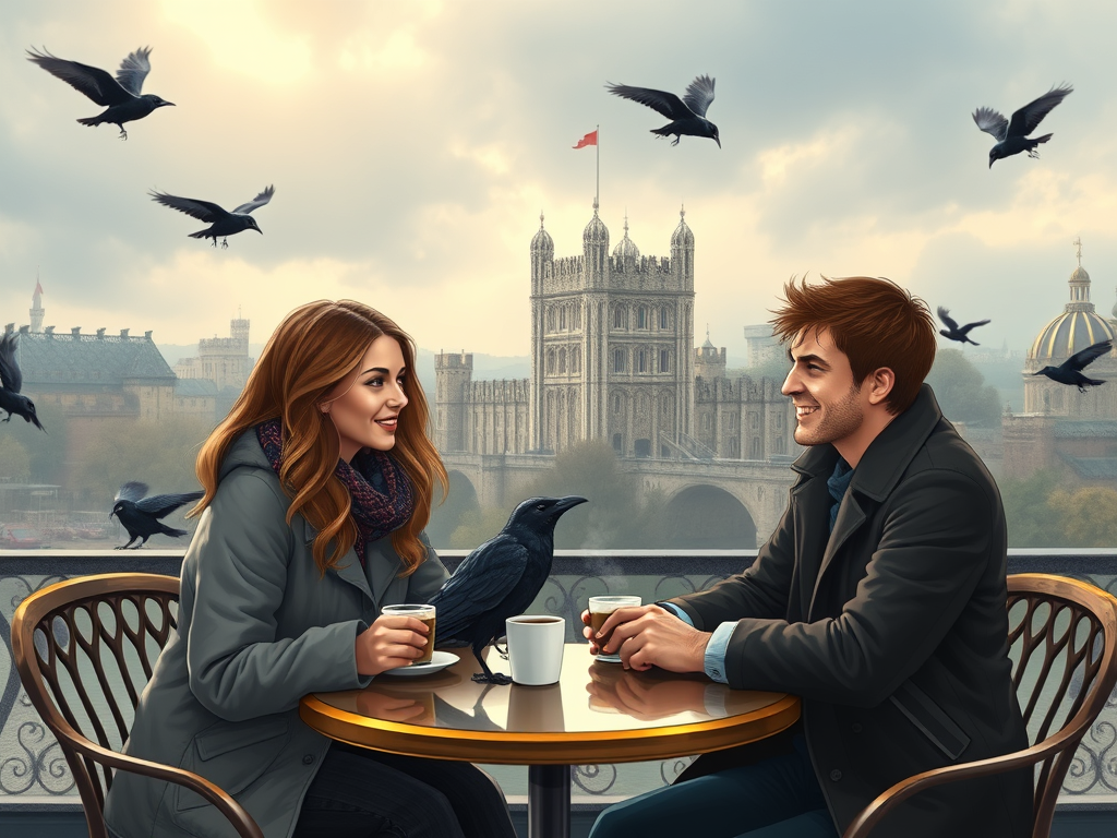 Seeing ravens leave the Tower of London foretells the fall of the Crown ...